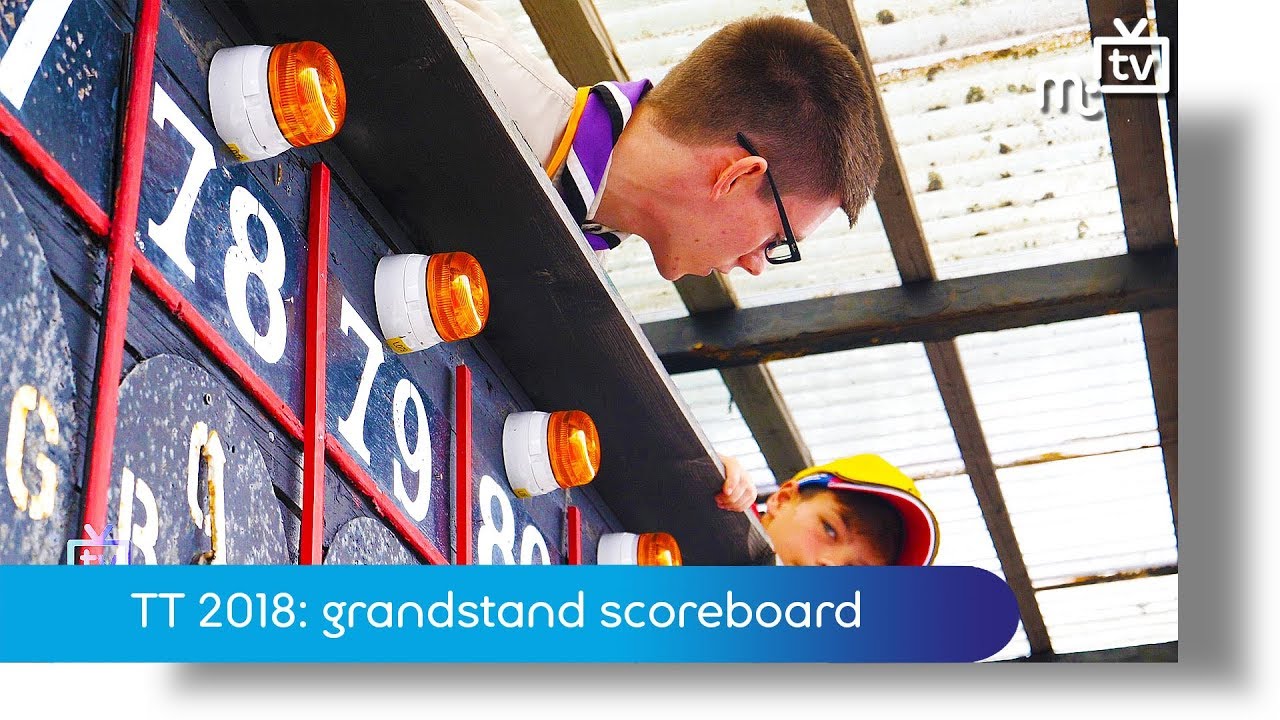 TT 2018: grandstand scoreboard - YouTube