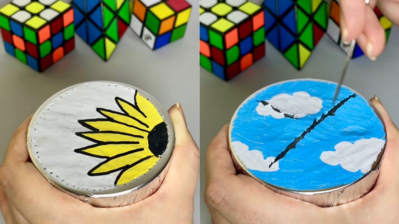 ASMR: Needle & Foil Sounds + Vibrant Drawings - YouTube