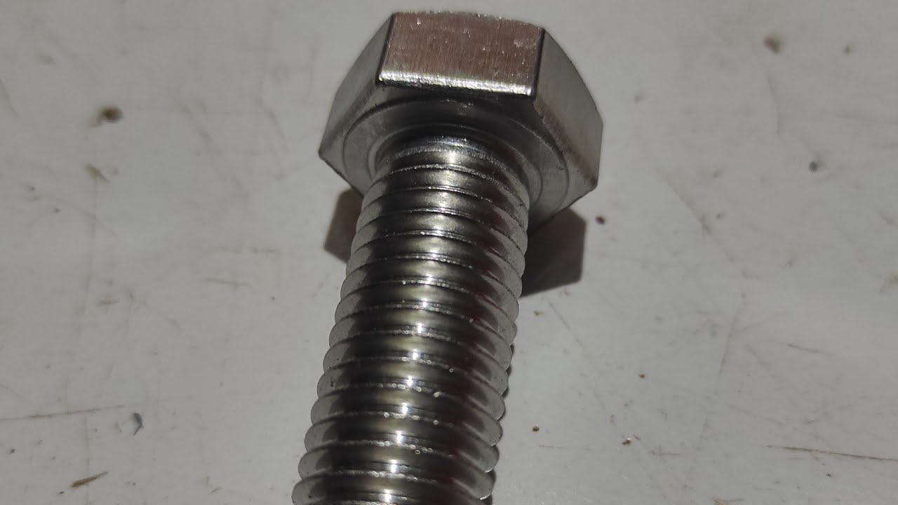 making planting bolt on a lathe!! - YouTube