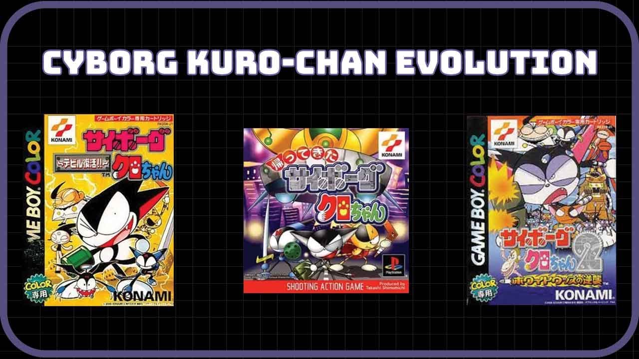 Cyborg Kuro-chan Evolution l All Game Versions - YouTube