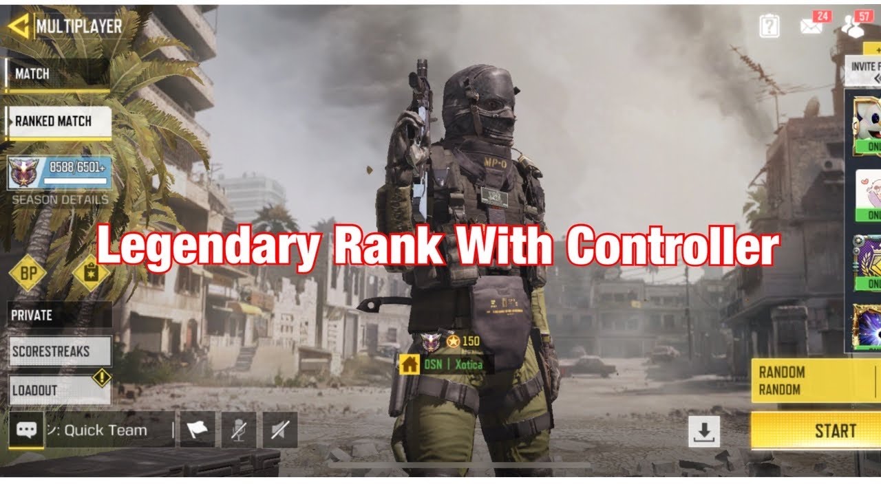 HOW to PLAY Legendary Rank With Controller!!! - YouTube