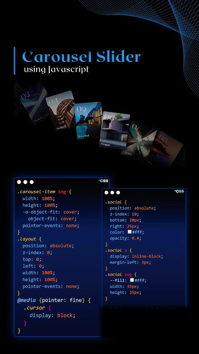 Carousel Slider using Javascript & CSS #coading #education #trending#youtubeshorts#shortsfeed# ...
