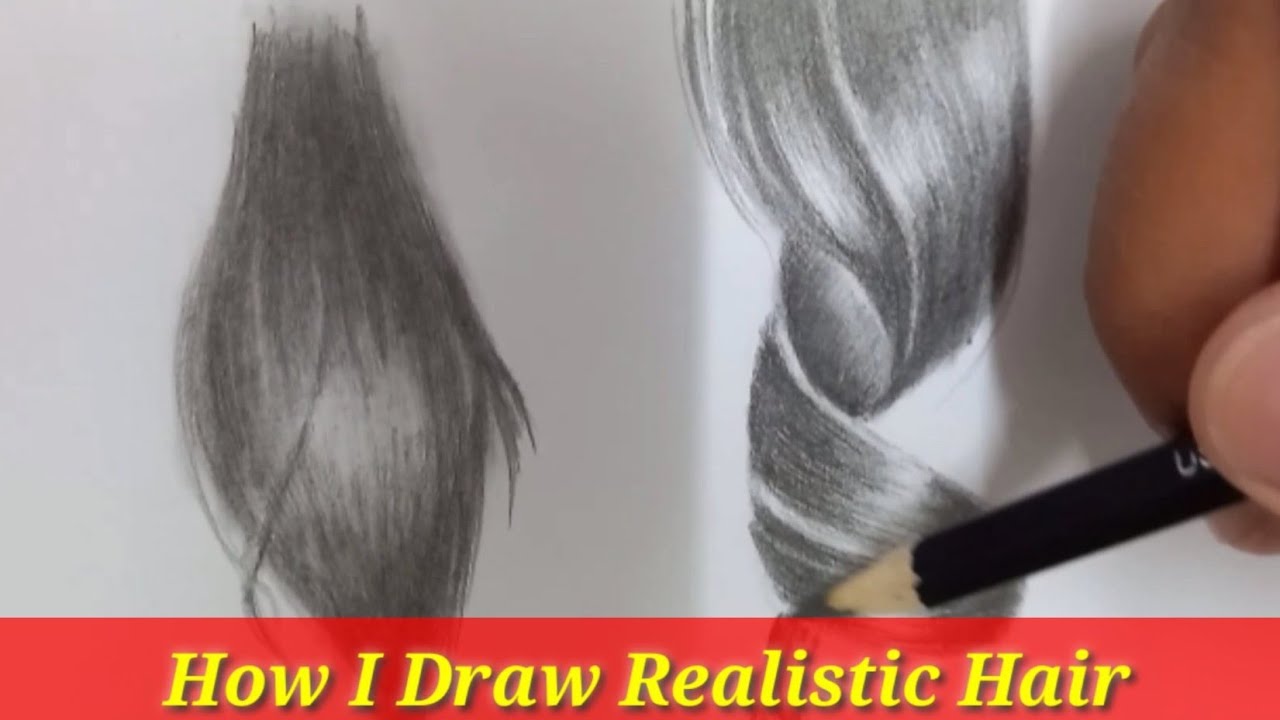 How I Draw Realistic Hair | Drawing Tutorial - YouTube