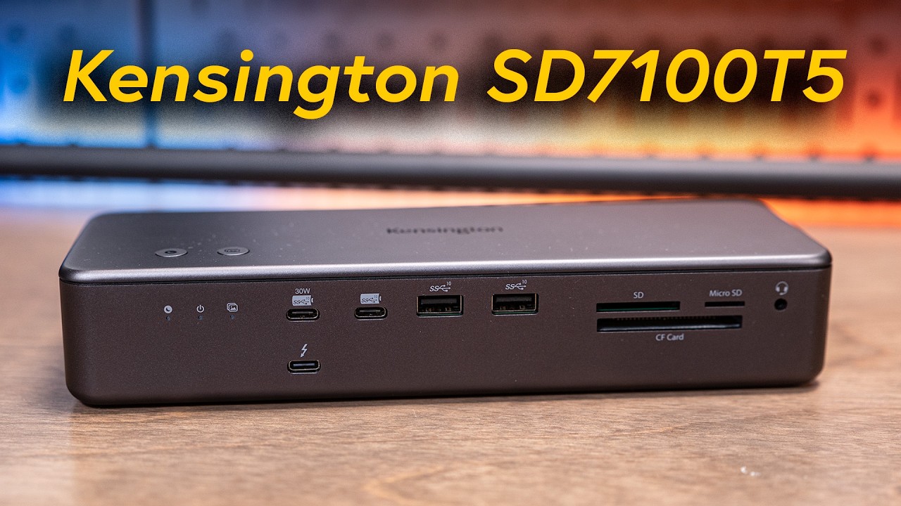 Kensington SD7100T5 EQ Pro Dock: Thunderbolt 5, NVME SSD Slot, and ...