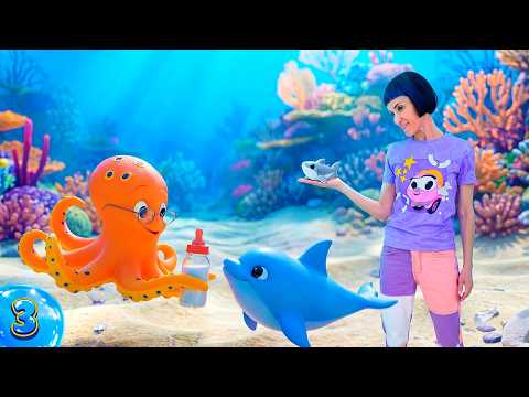 🦈 Sharky Aç Yavru Yunusla Karşılaştı! 🐬 Hadi Yeni Arkadaşımız İçin Kahvaltı Bulalım
