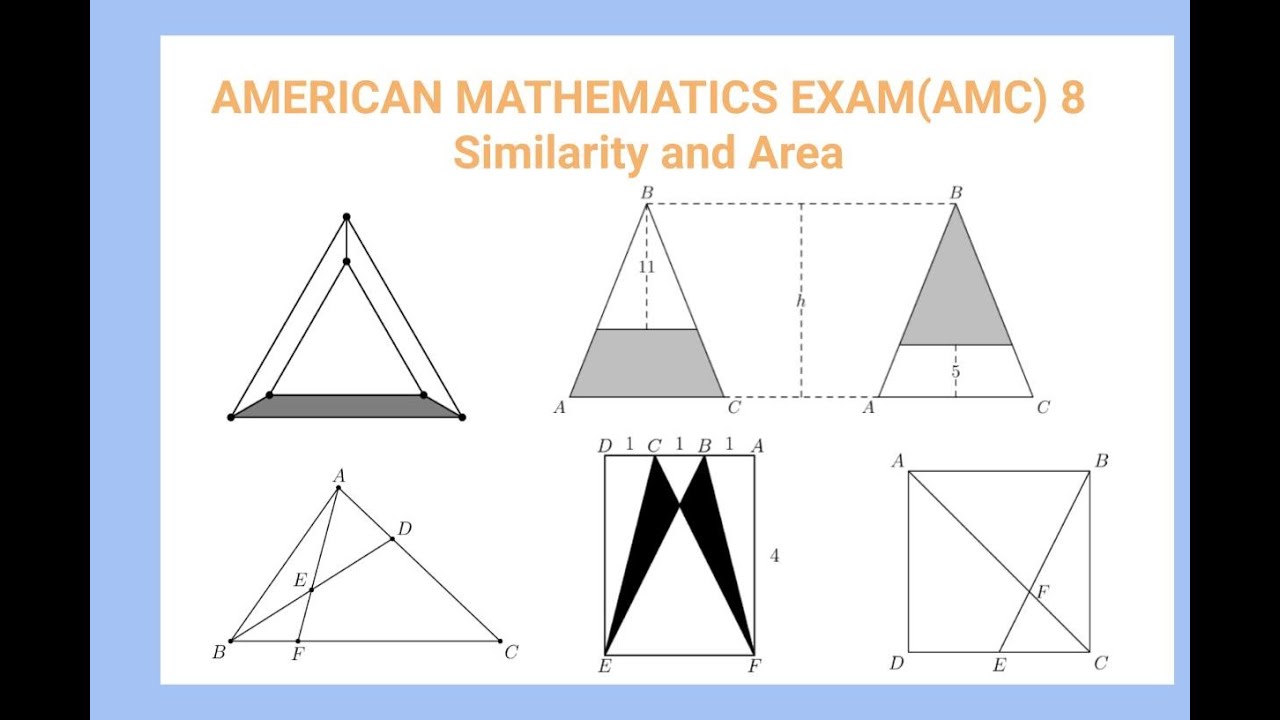 AMC 8 Similar Triangles & Area-Similarity Relation(Advanced) - YouTube
