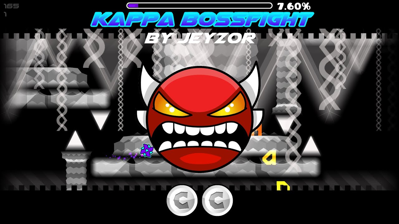 "Kappa Boss Fight" by Jeyzor - [Insane Demon 10*] - Geometry Dash - YouTube