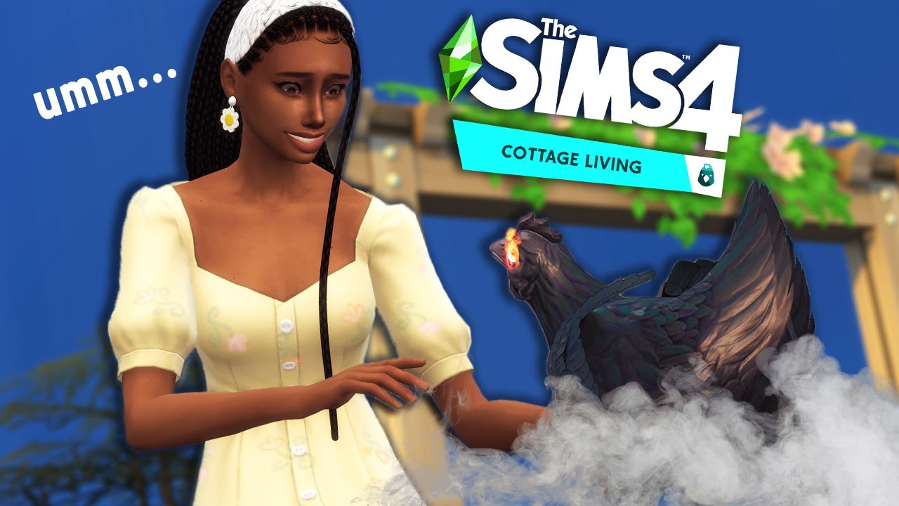 so this hen lays OBSIDIAN EGGS?? || Sims 4 Cottage Living #2 - YouTube