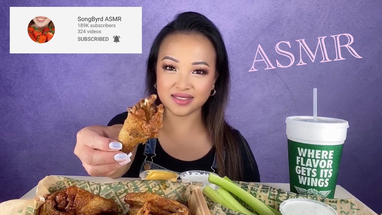 ASMR Wingstop ~ Collab with SongByrd ASMR ~ Mukbang - YouTube