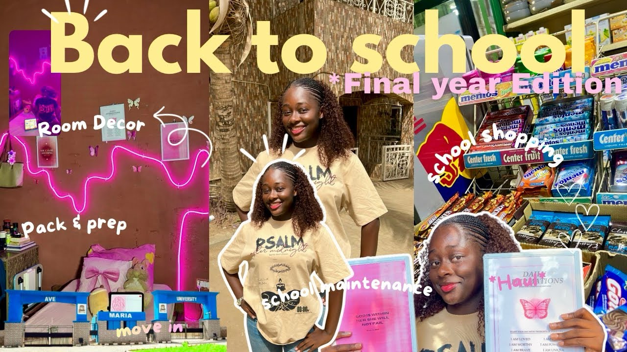 Back to School for My Final Year 🎓 | Resumption Vlog | School Shopping ...