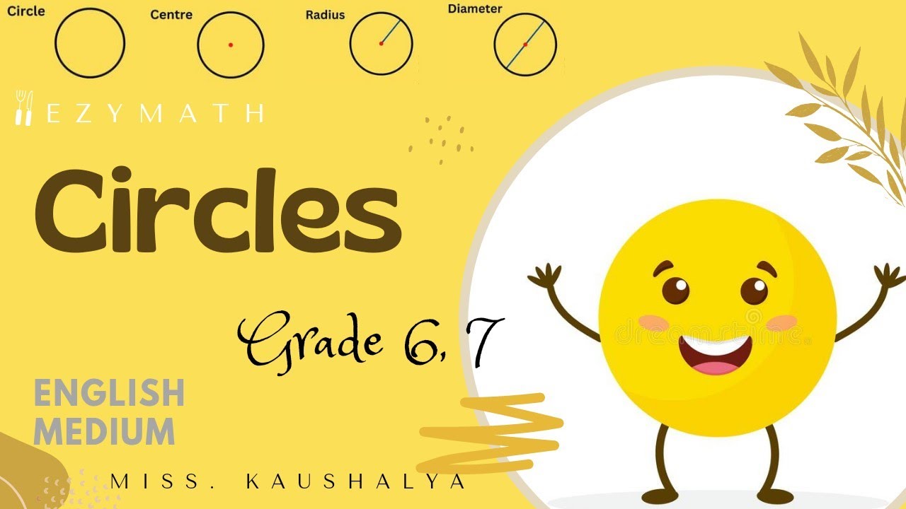 Circle grade 6 , 7 | Centre | Radius | Diameter | EZY MATH | வட்டம் ...