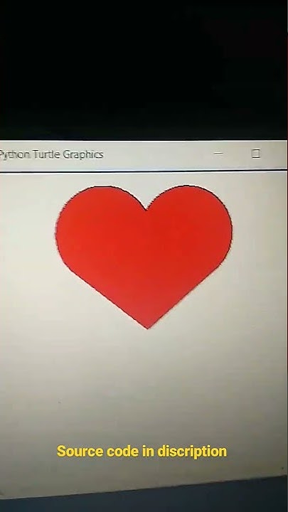 Python Turtle To Create Heart Shape Turtle Youtube