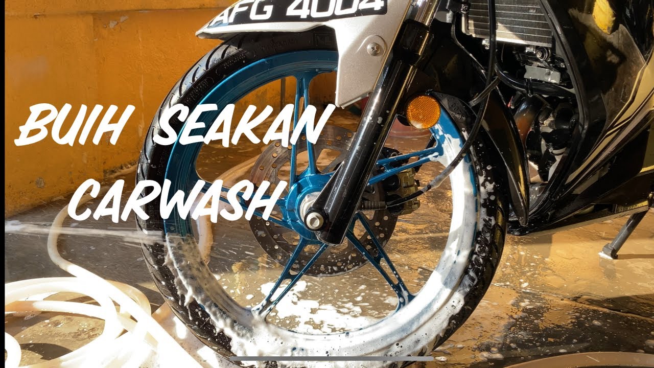 #2 | Sym VF3i 185 | Basuh Motor Buih Sabun Seakan Carwash - YouTube