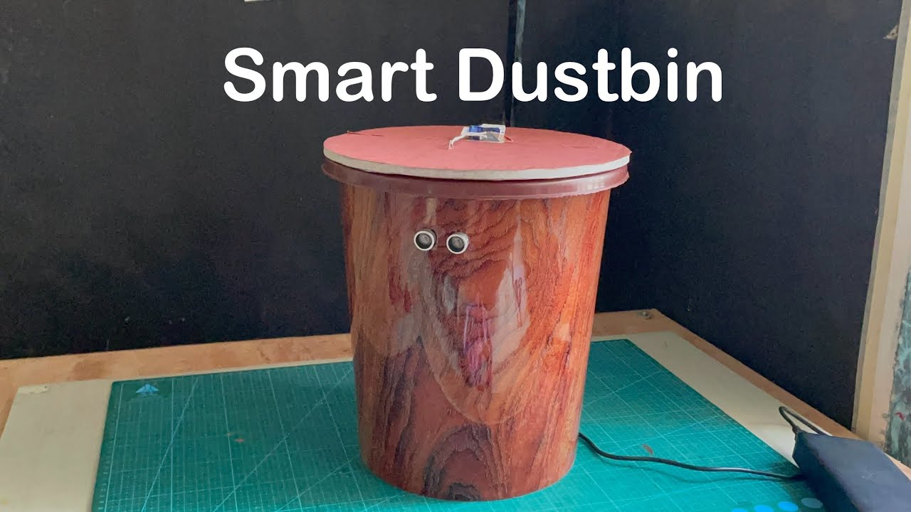 smart dustbin arduino project Nakul Sahu art - YouTube