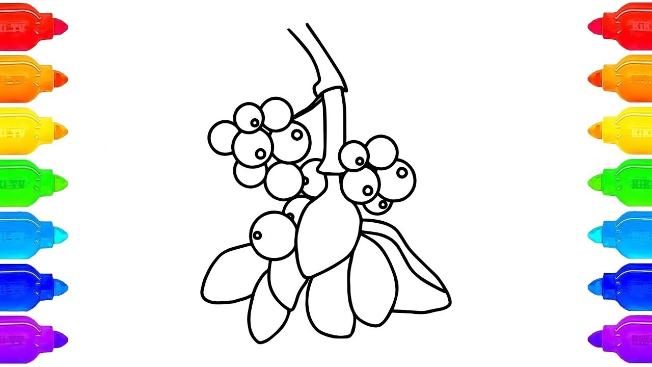 Wie zeichnet man Mistel und Malvorlagen für Kinder, Kiddy art coloring ...