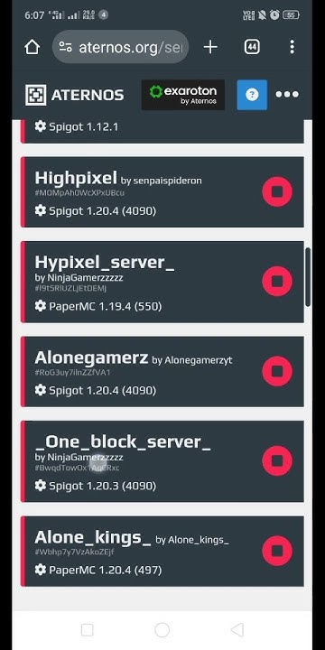 my aternos server ip - YouTube
