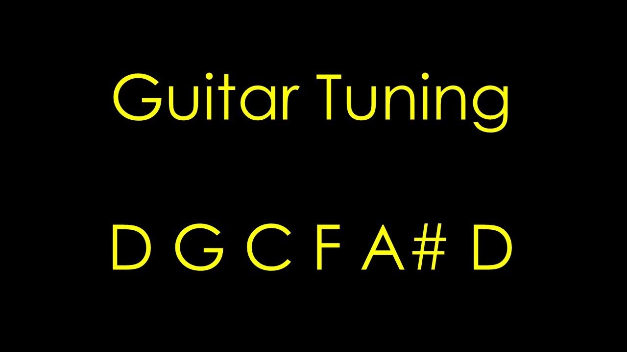 Guitar Tuning - Standard D whole step down - Slim Tones - YouTube