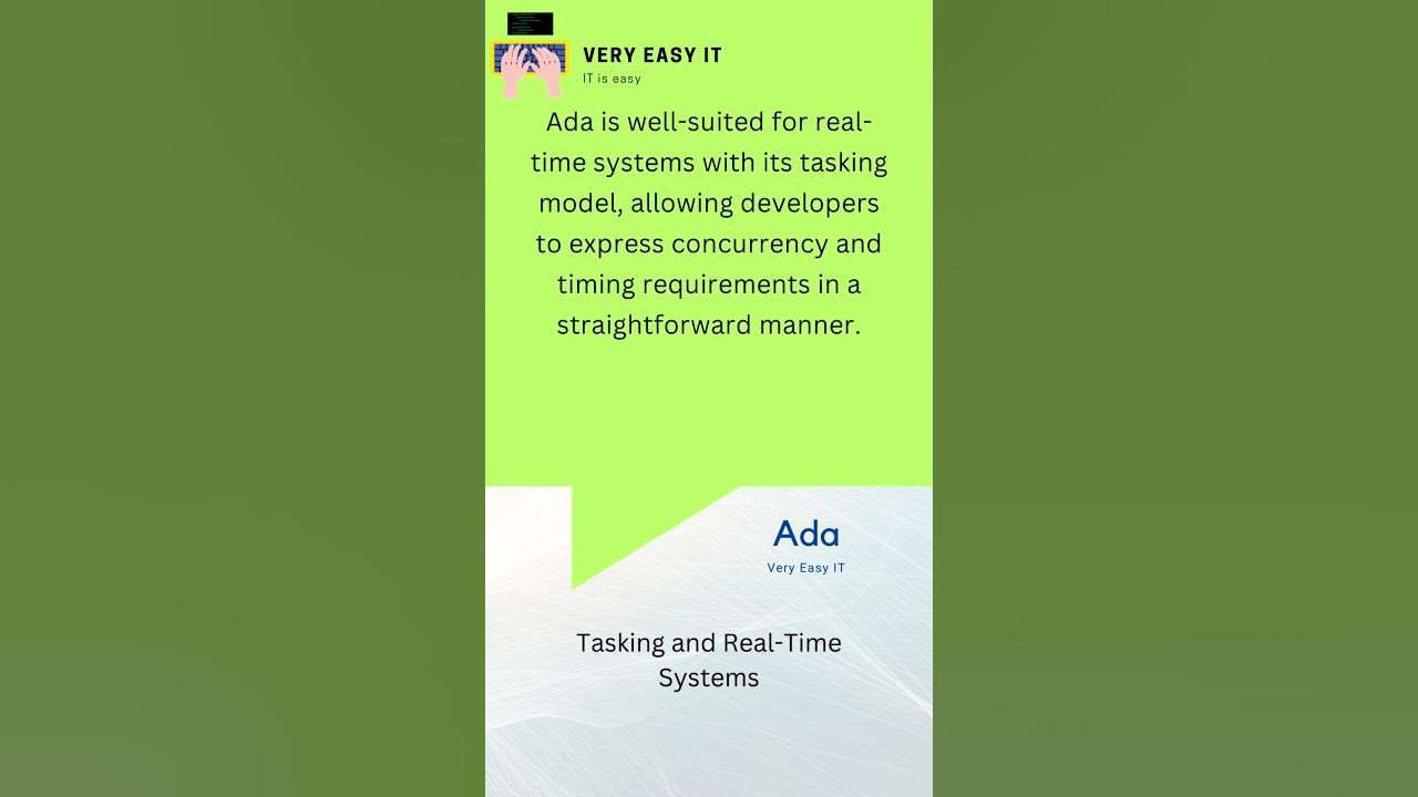Ada tasking and real-time systems| Very Easy IT #ada #interestingfacts - YouTube