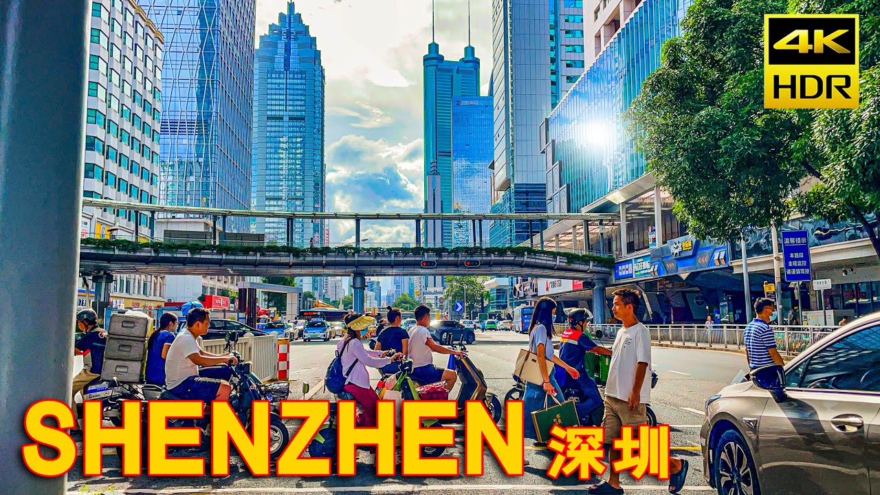 Driving in Shenzhen, China, you can see the best scenery in Shenzhen on ...