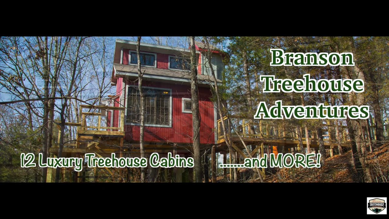 Branson Treehouse Adventures near the Fun in Branson, MO - YouTube