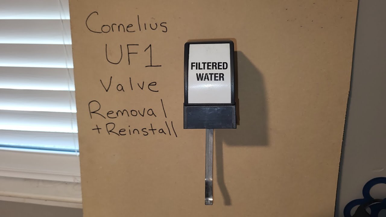 How to REMOVE and REINSTALL Cornelius UF1 Soda Valve - YouTube
