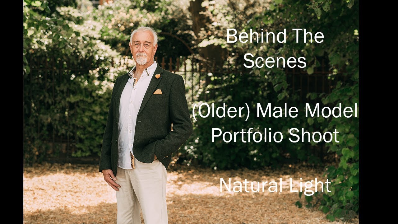 (Older) Male Model Portfolio & Head Shot Shoot - Natural light outside ...