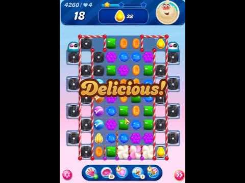 Candy Crush Saga Level 4260 Get Sugar Stars, 18 Moves Complete #candycrushsaga - YouTube