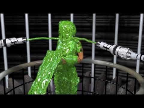 Rikku gets Slimed by Aliens