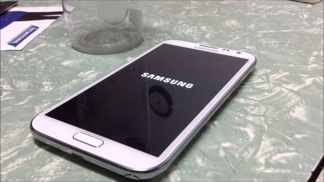 Samsung Galaxy Note 2: Boot Up - YouTube