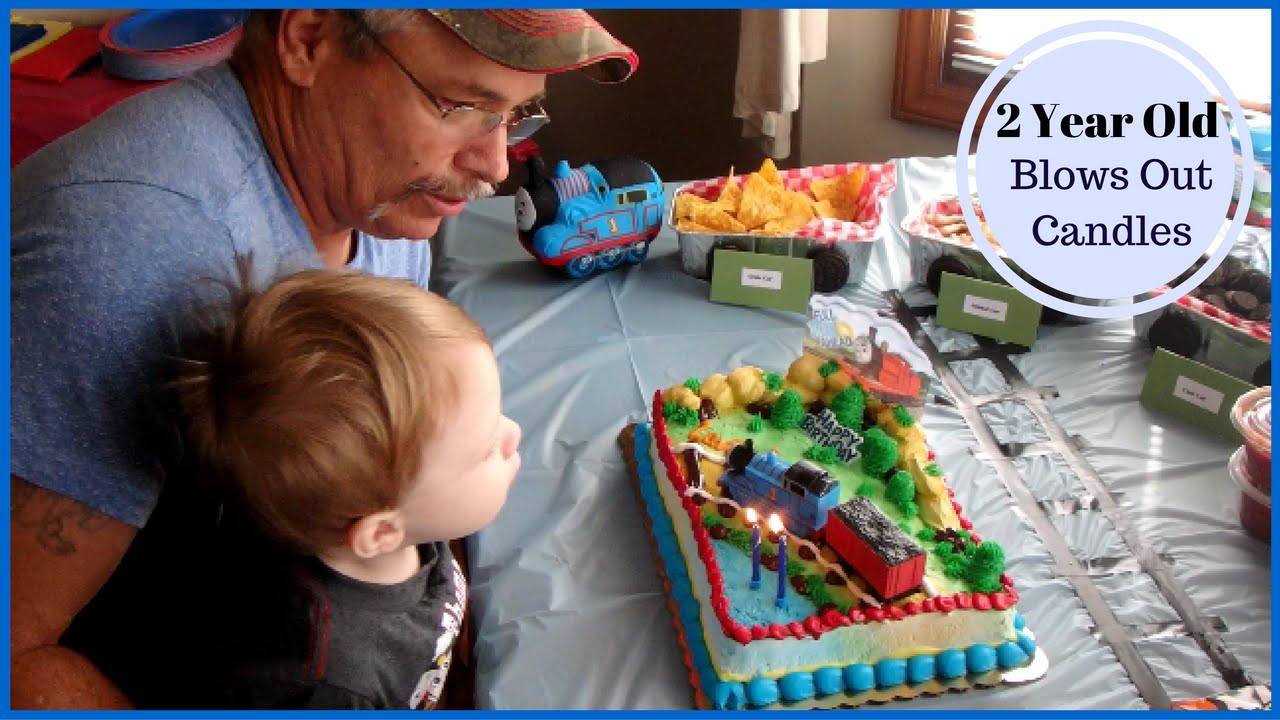 2 Year Old Blows Out His Own Candles | 9.18.16 - YouTube