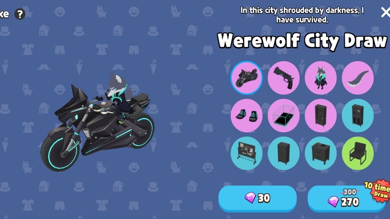Play Together | Werewolf City Draw. Neo Wolf Gun + Neo Wolf Bike ...