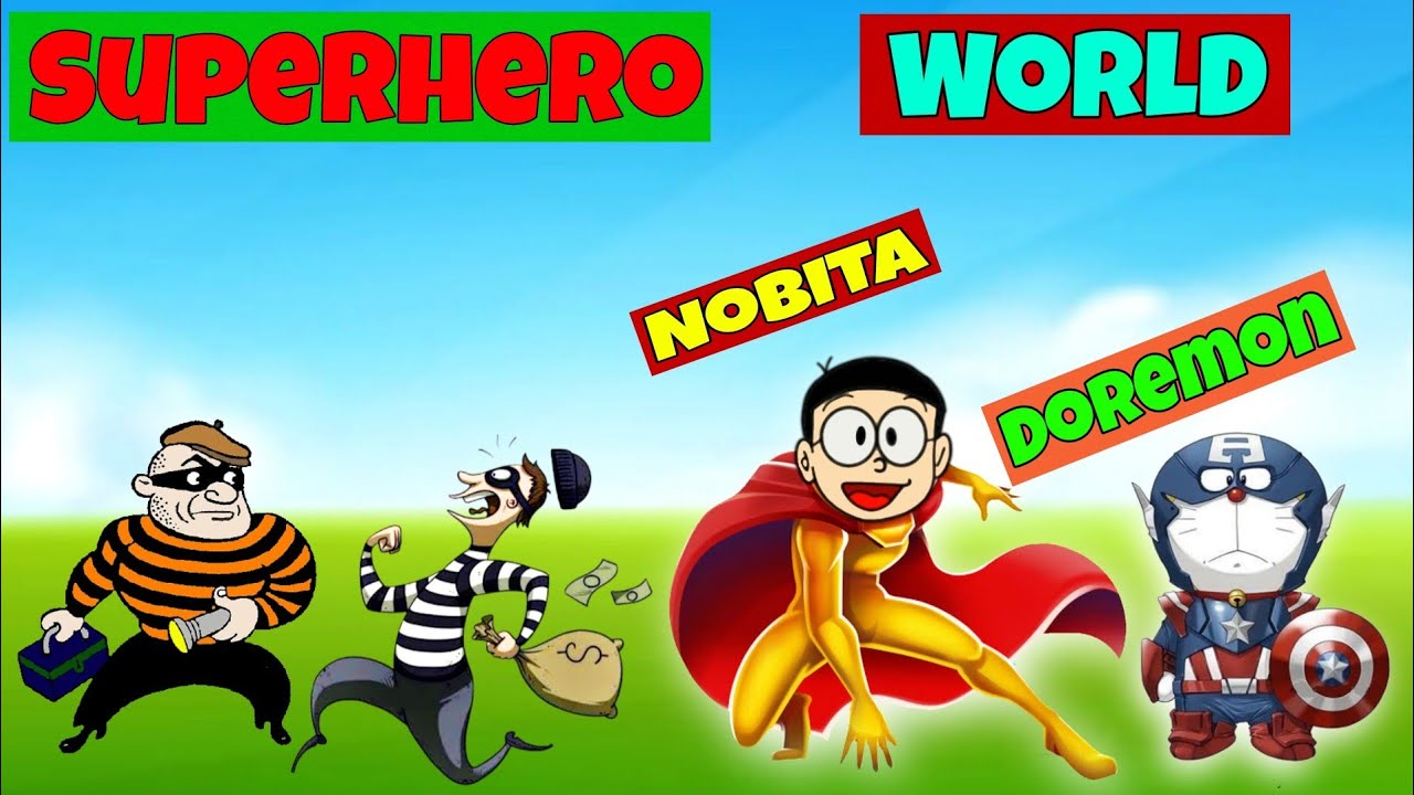 Nobita And Doraemon Become Super Hero | Shinchan And Nobita Game ...