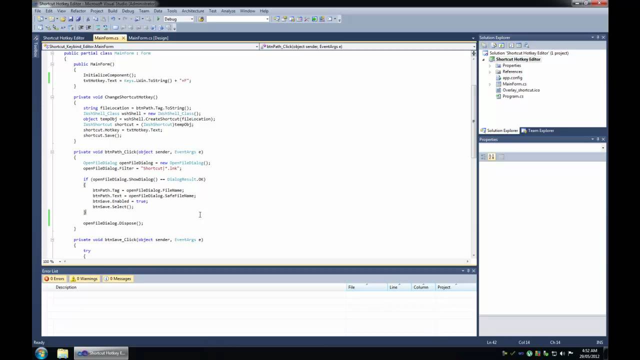 Shortcut Hotkey Editor (C# Utility) - YouTube