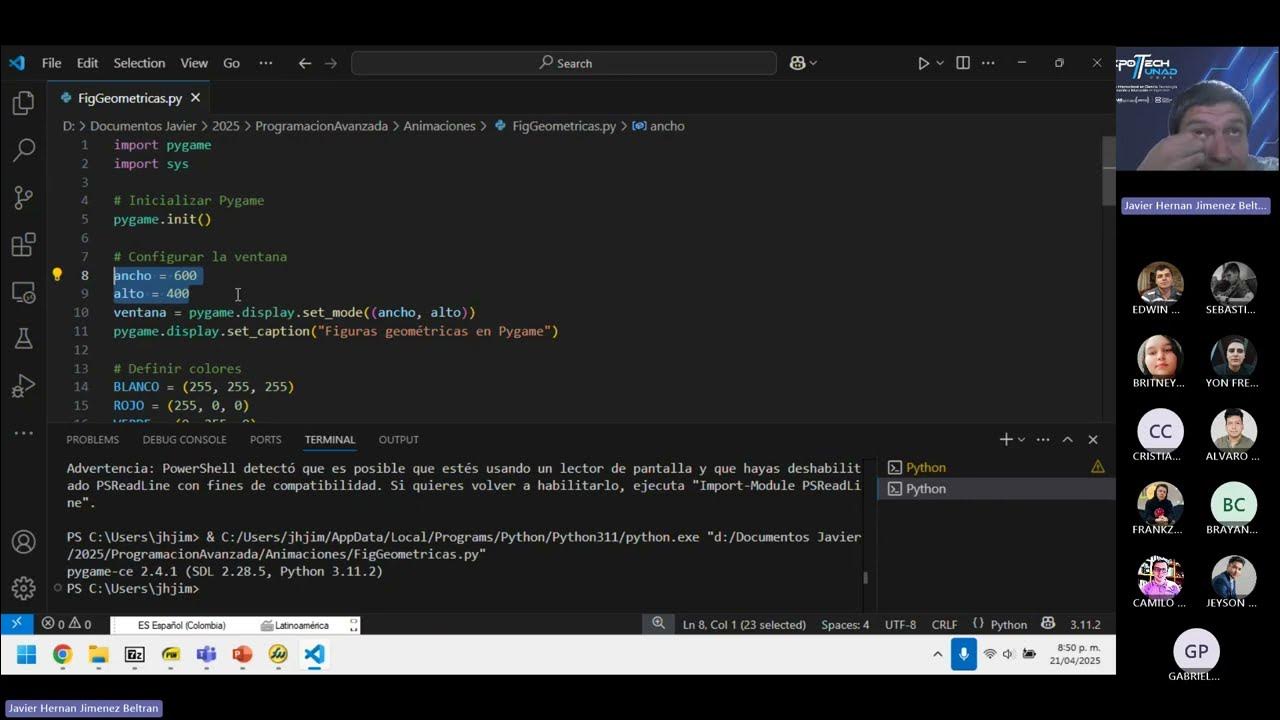 Animaciones en Python. Programación Avanzada. - YouTube