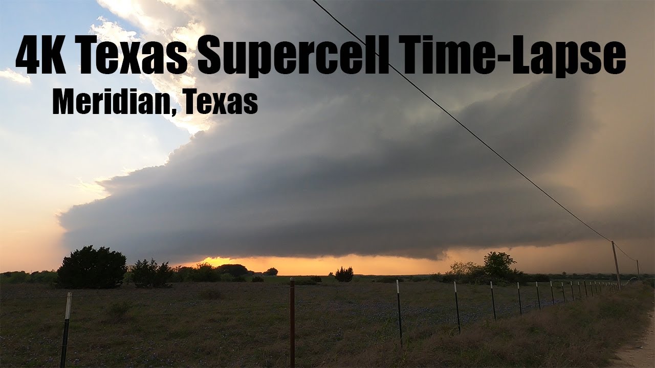 4K Supercell Time-Lapse near Meridian, Texas (4/2/2023) - YouTube