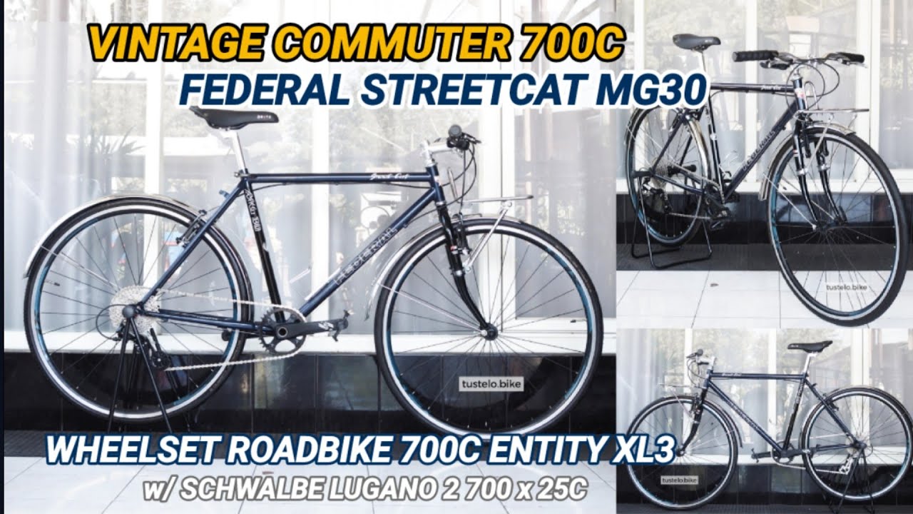 Vintage Commuter 700c Federal StreetCat MG30 • Wheelset Roadbike Entity ...