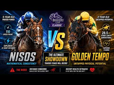Golden Tempo VS Nisos : Who Will Win the Breeders' Cup Classic? | Travers Stakes Decides!