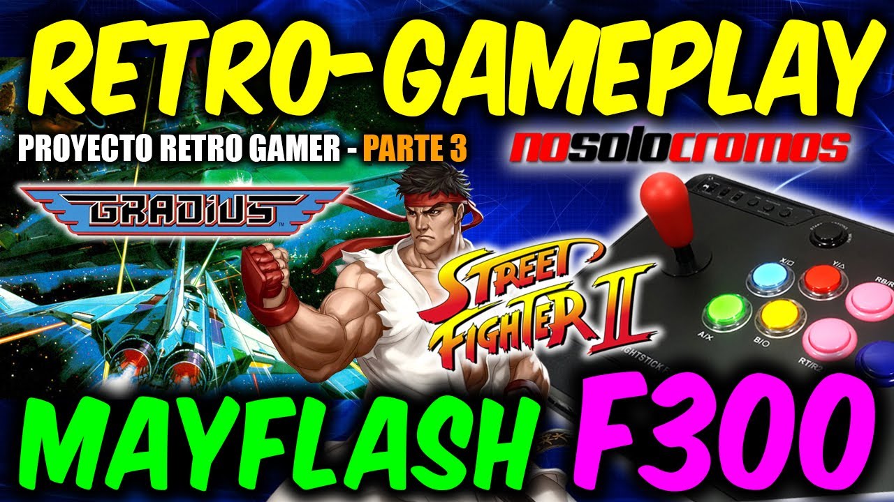 RETRO GAMEPLAY | MAYFLASH F300 Fightstick MOD | GRADIUS & STREET ...