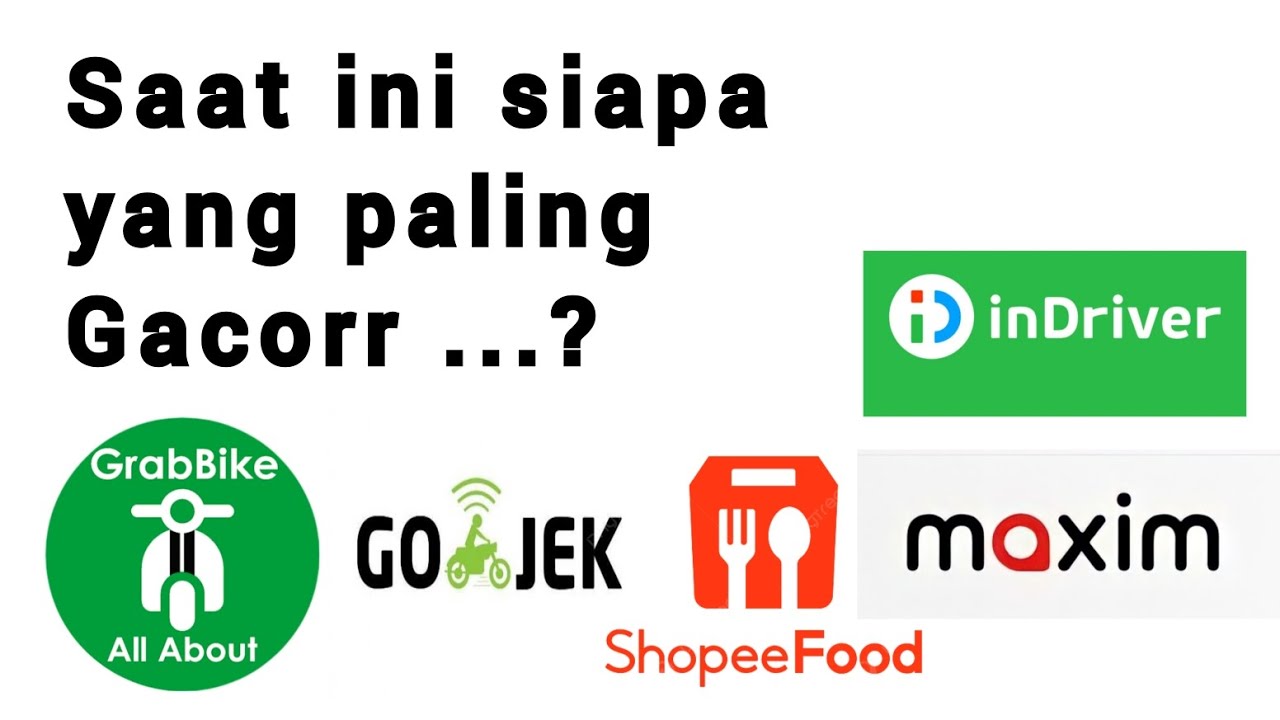 Grab Gojek Maxim Indriver Shopeefood siapa yang paling gacor? - YouTube