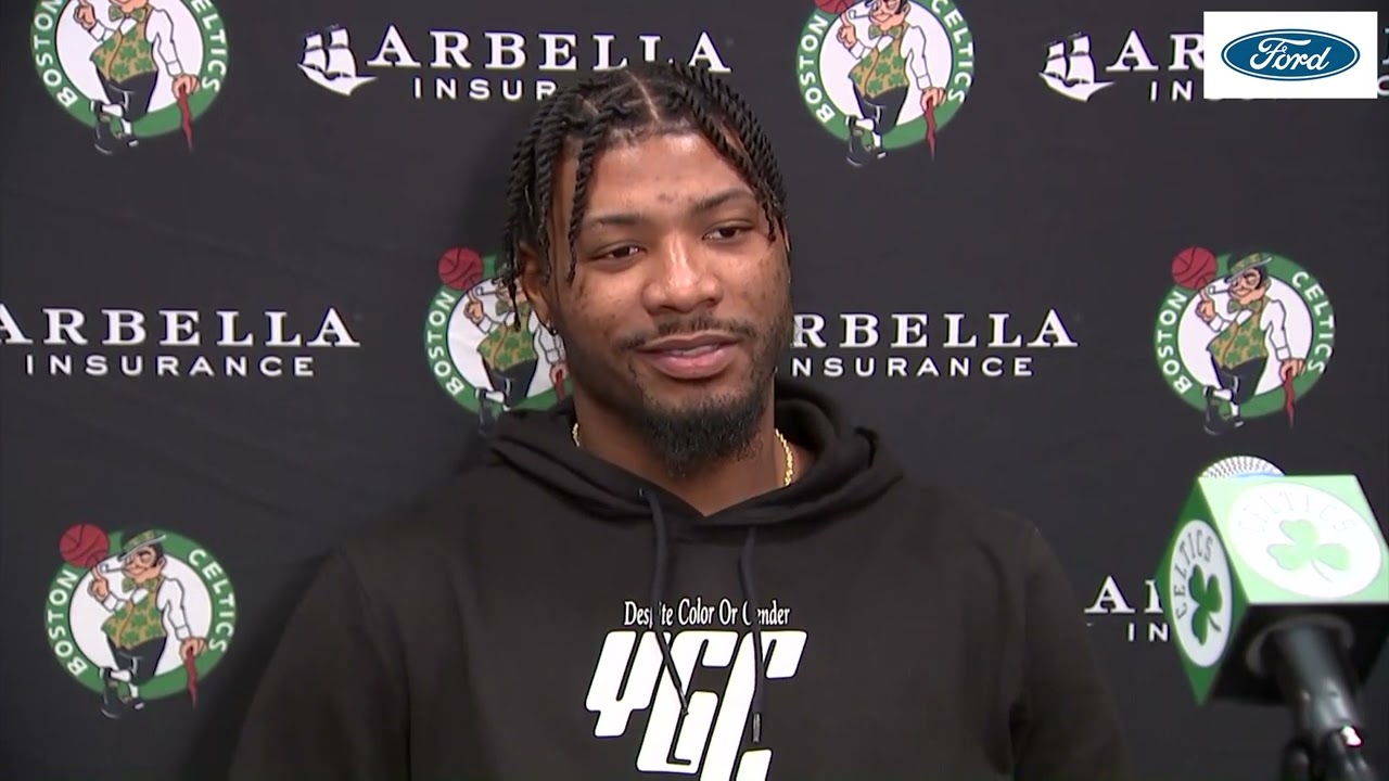 FULL PRESS CONFERENCE: Marcus Smart goes deep on the NBA's Defensive ...