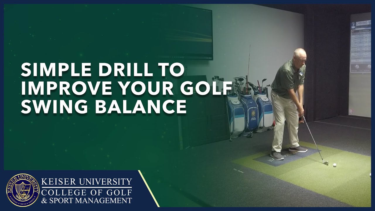 Improve Your Golf Swing Balance With This Simple Drill - YouTube