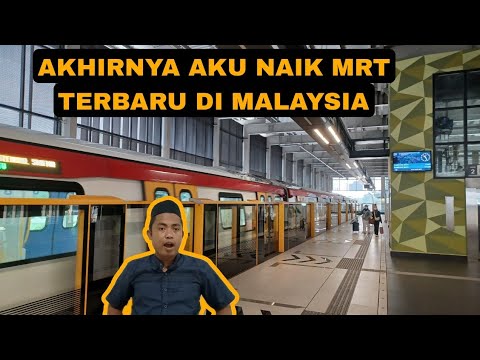 SUASANA MRT PALING TERBARU DI MALAYSIA JELANG TAHUN BARU - YouTube