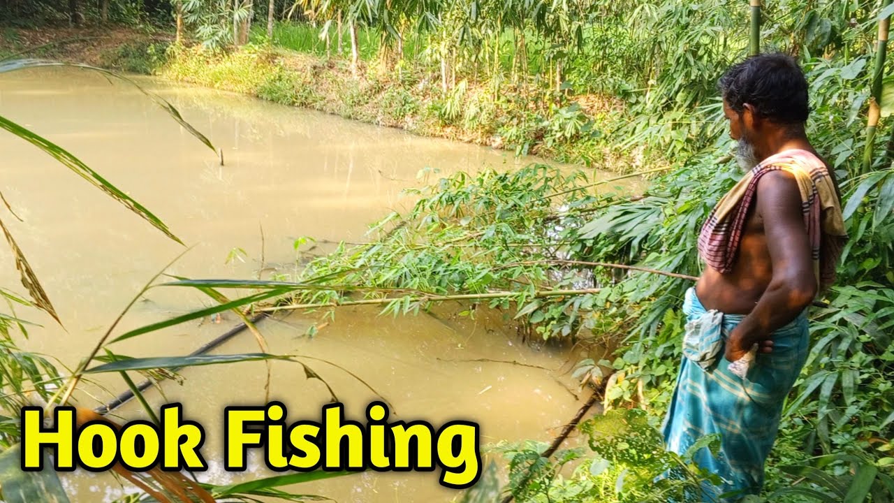 Traditional Hook Fishing Video || Unique Fishing Techniques || Pond ...