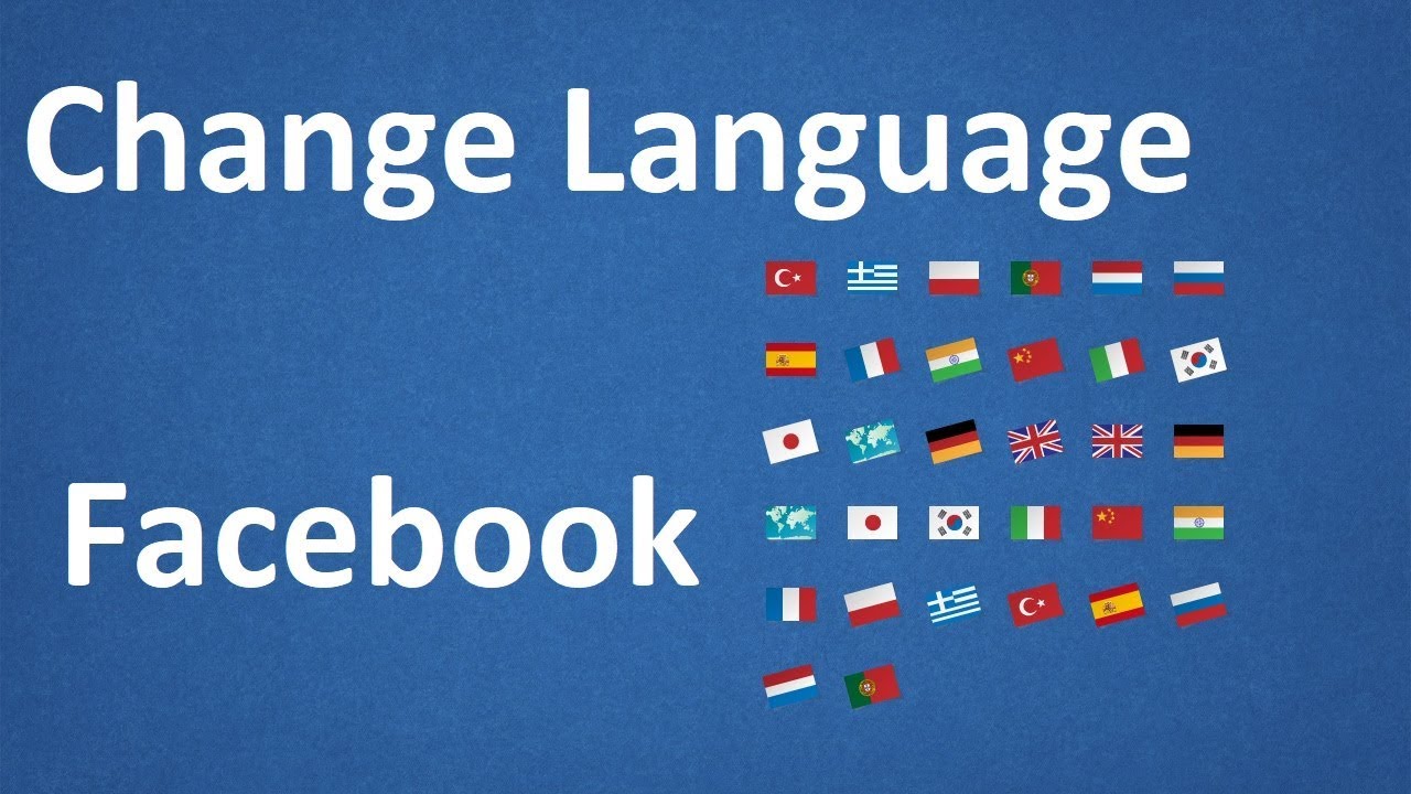 How To Change Language On Facebook: Change Facebook Language - YouTube