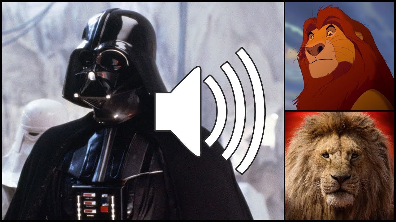 Mufasa Scenes Comparison BUT WITH Darth Vader's Voice (1994 vs 2019 ...