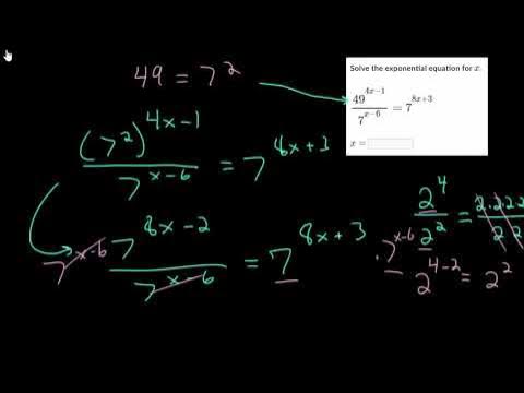 Solve Exponential Equations with Exponent Properties: Challenge ...
