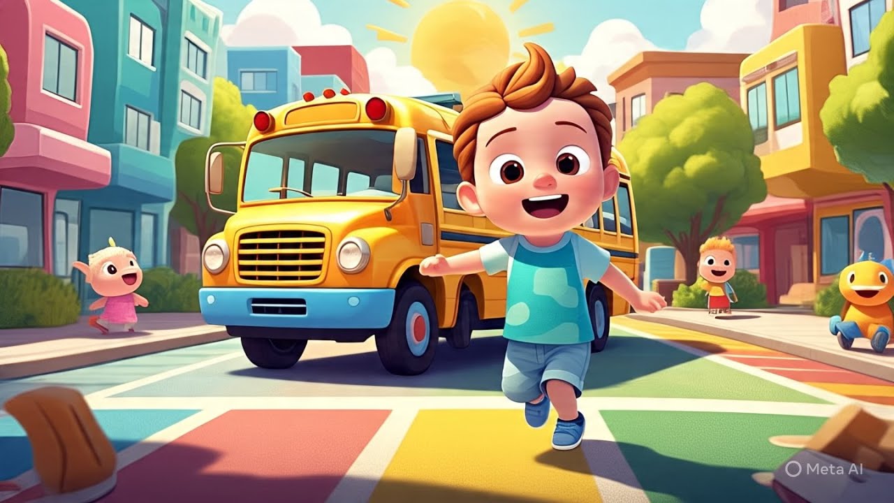 "Wheels on the Bus - Baby Songs | Nursery Rhymes Cartoon | Kids Dance ...