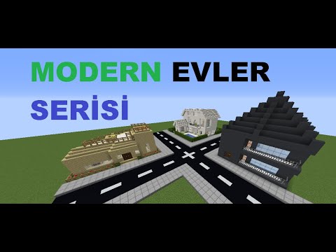 minecraft modern evler bölüm 1 - YouTube