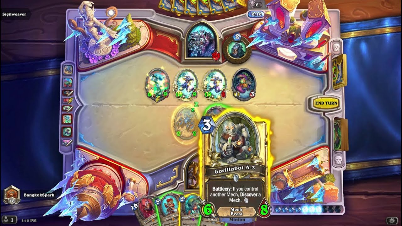 Hearthstone Mech Paladin Vs Death Knight, Standard Platinum 10 - YouTube