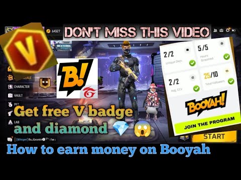 How to get free V badge | how to join booyah streamers partener program ...